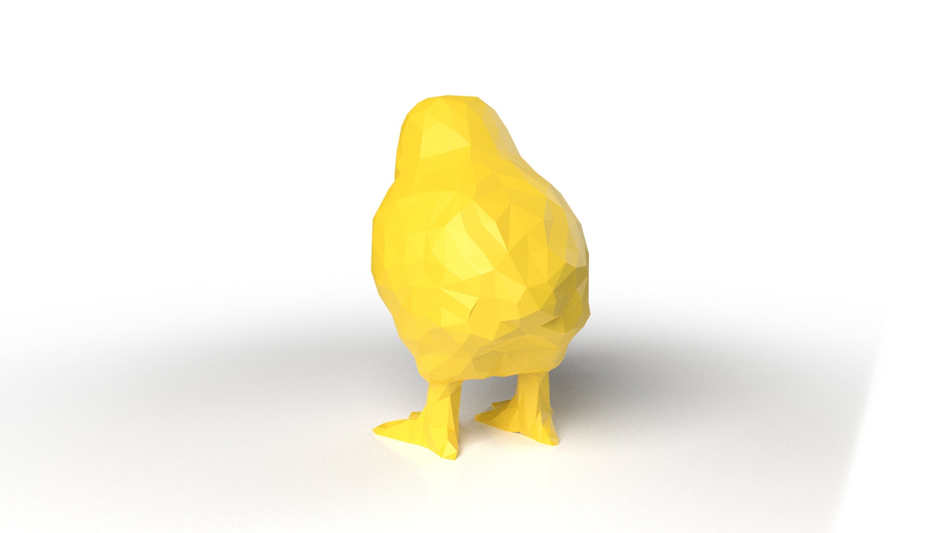 Chick Low Polygonal 3D Model Digital Figure STL File for 3D Print ...