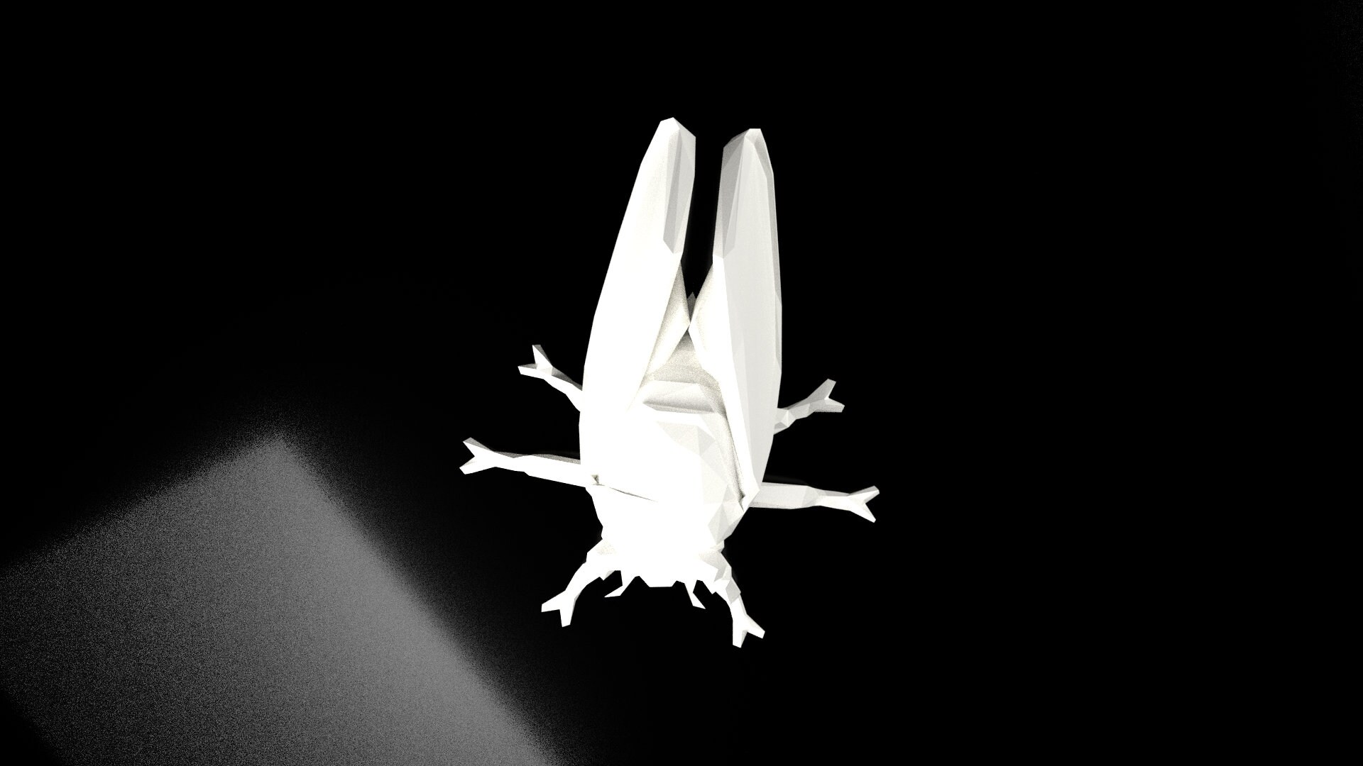 Cicada Low Polygonal 3D Model Digital Figure STL File for 3D Print ...