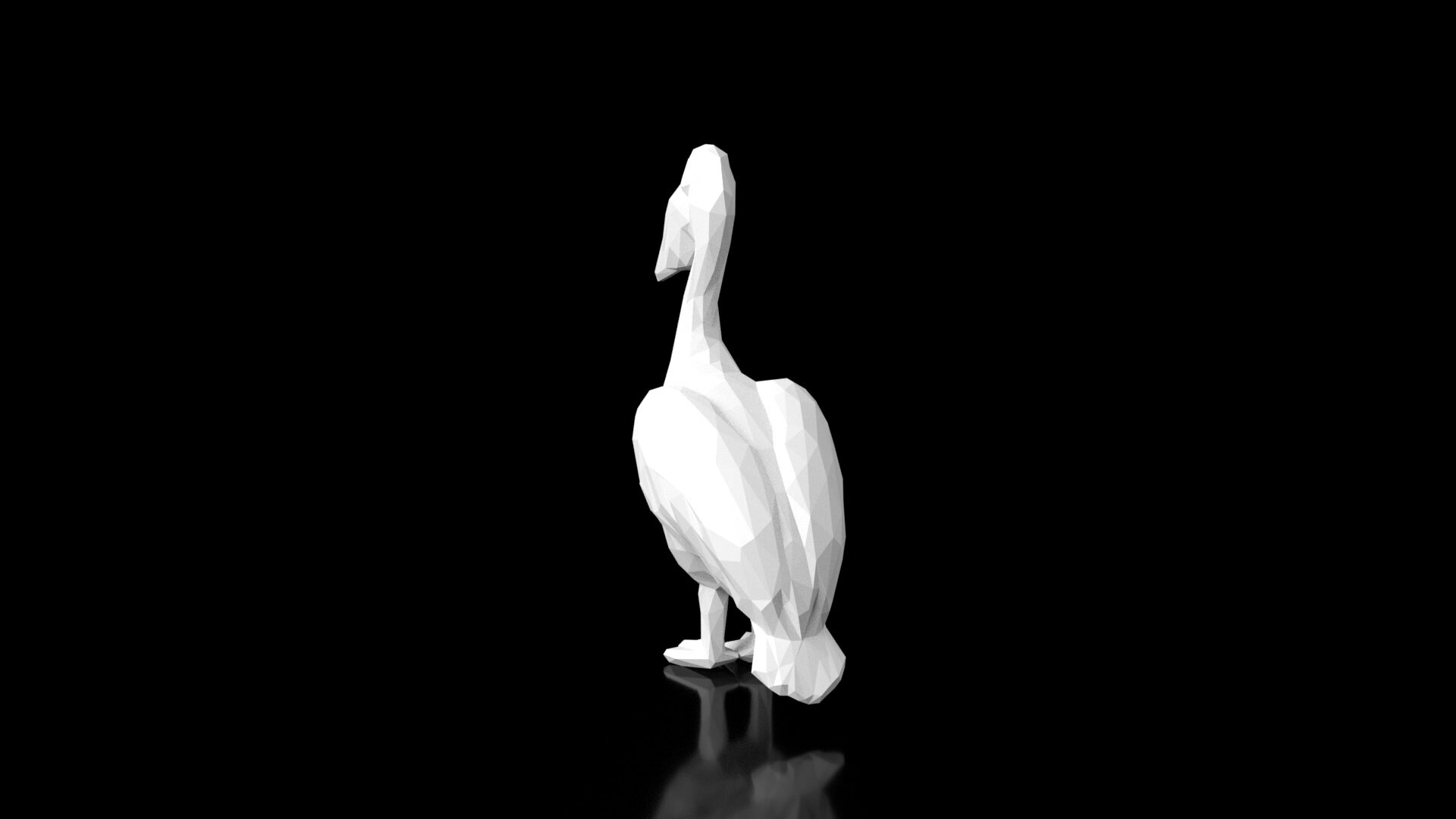 Pelican Low Polygonal 3D Model Digital Figure STL File for 3D Print ...