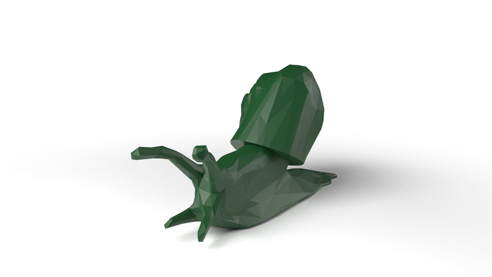 Snail Low Polygonal 3D Model Digital Figure STL File for 3D Print ...