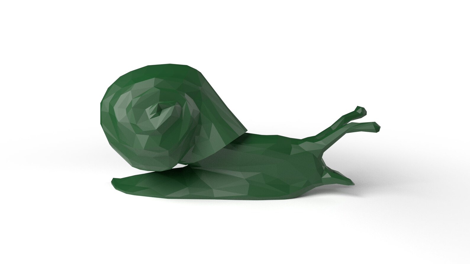 Snail Low Polygonal 3D Model Digital Figure STL File for 3D Print ...