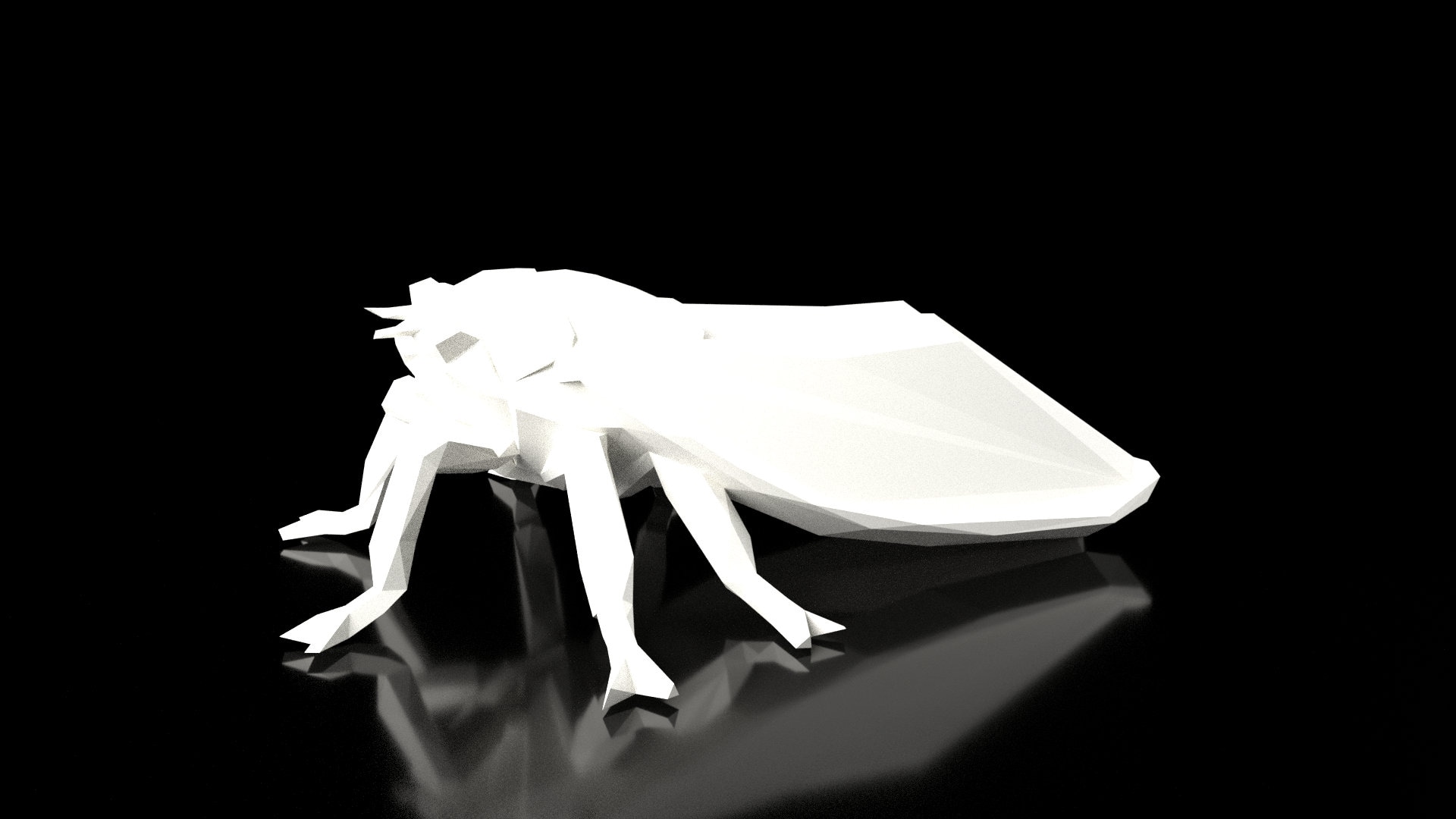 Cicada Low Polygonal 3D Model Digital Figure STL File for 3D Print ...