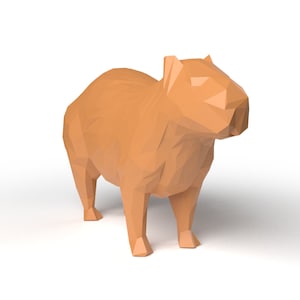 Capybara Low Polygonal - Etsy