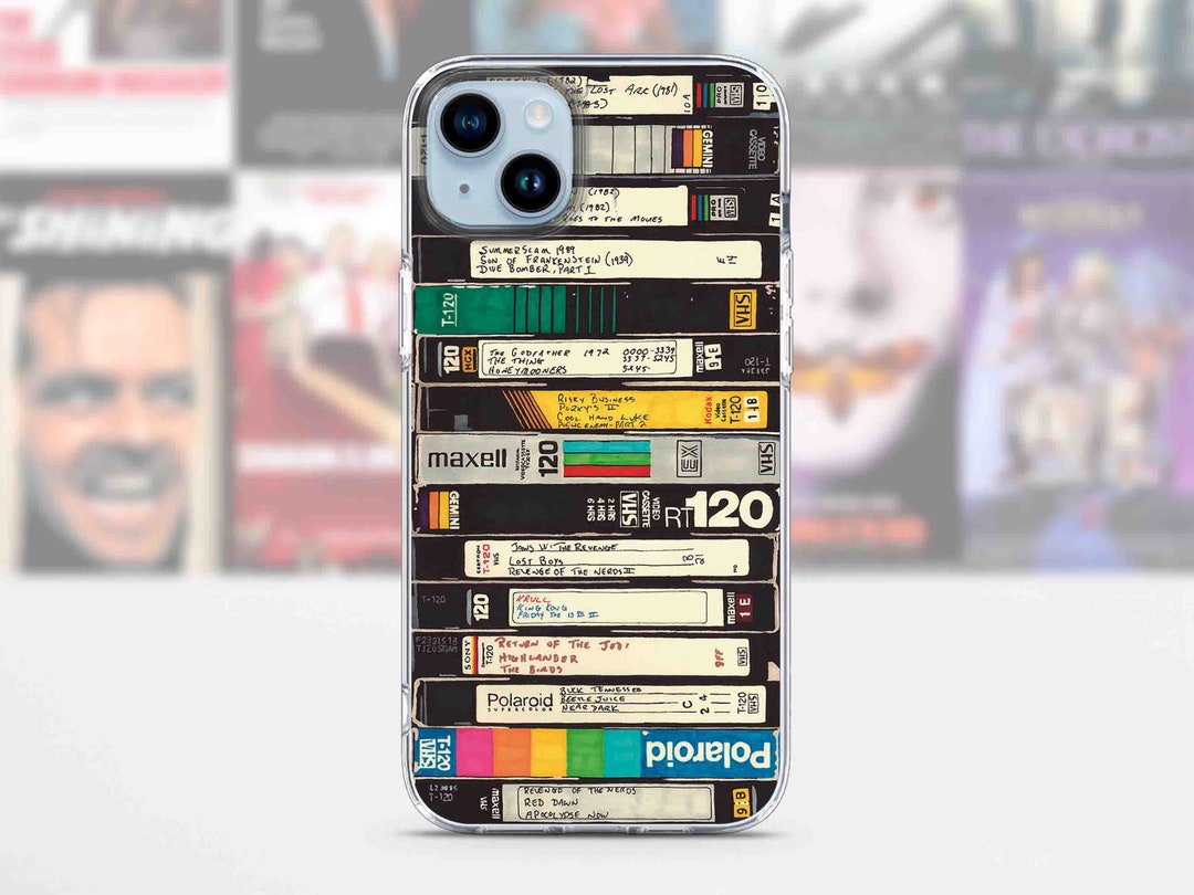 Retro VHS Tapes iPhone Case 15 14 13 12 11 Pro Max 8 Plus, Halloween ...