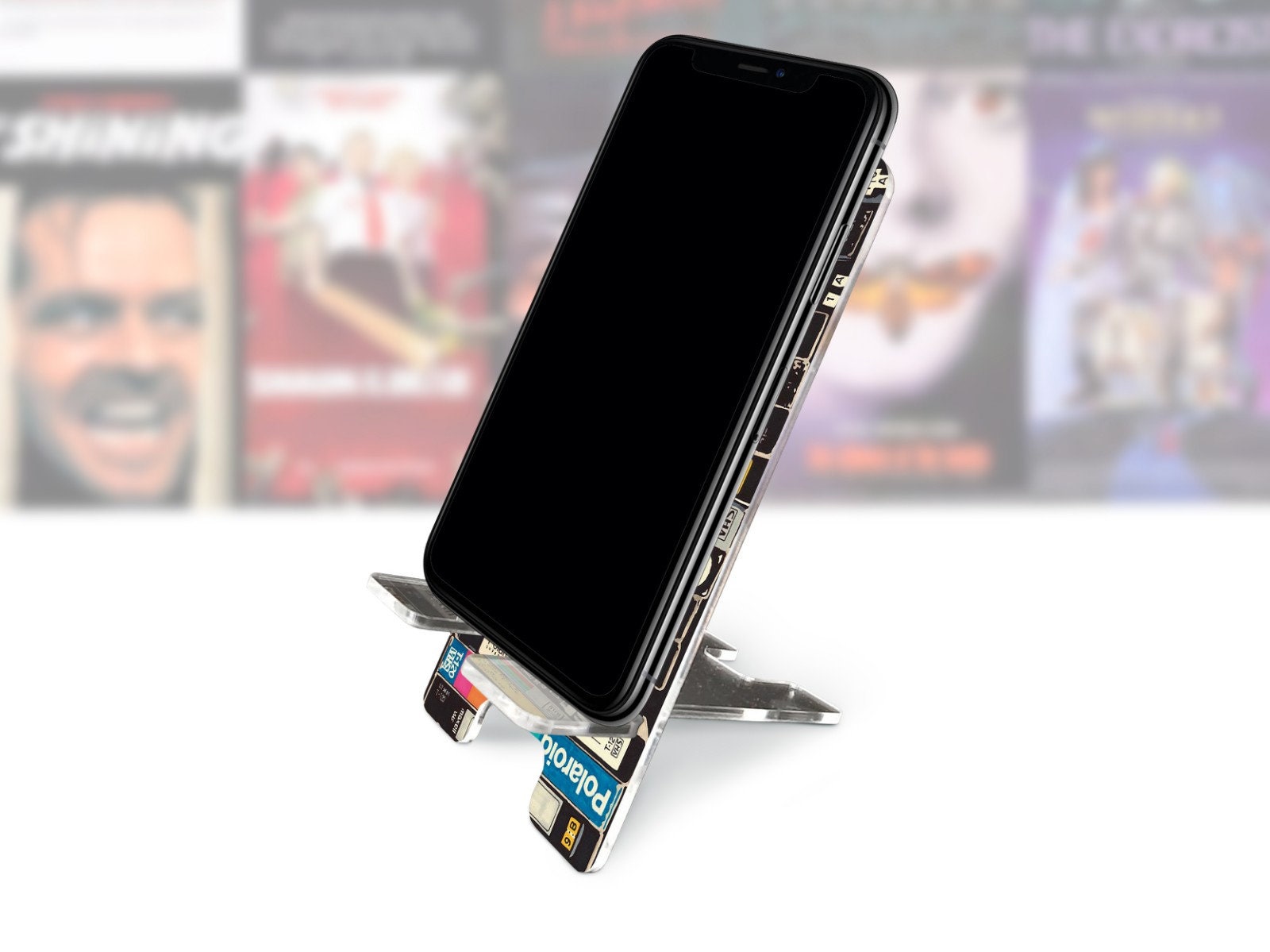 VHS Tapes iPhone Stand, Custom Phone Holder, Personalised Stand, Horror ...