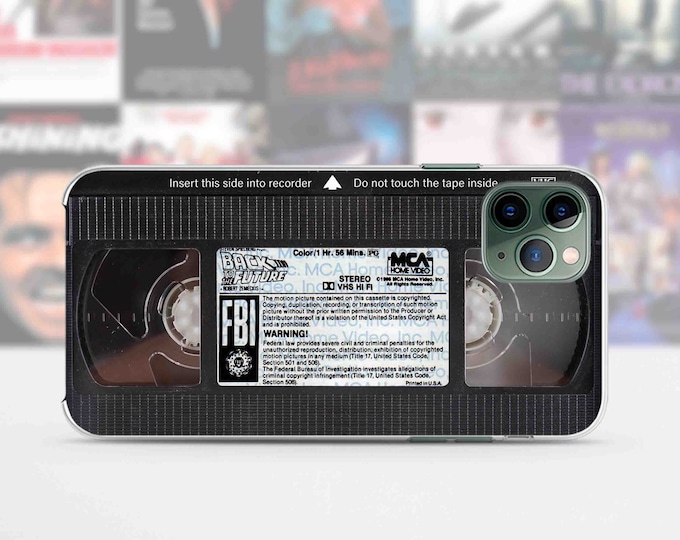 Back to the Future VHS Movie Phone Case / Fun Retro Case for iPhone 15 ...