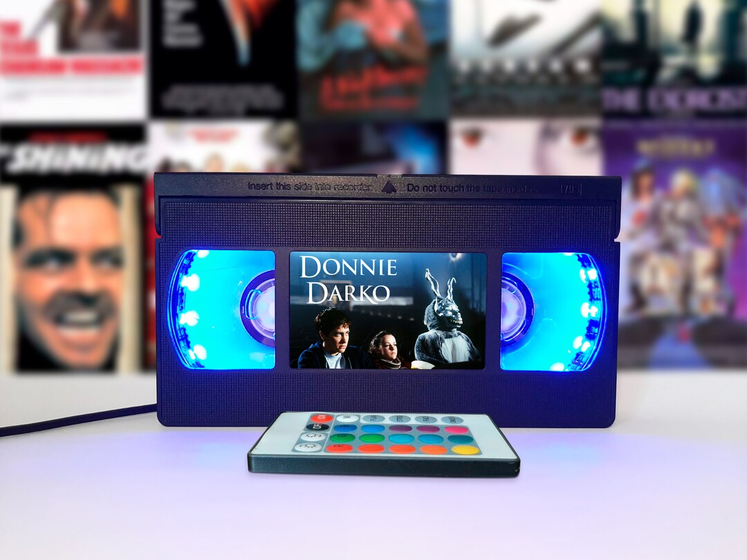 VHS Lamp Retro VHS Tapes Horror Movie Movie Poster Table - Etsy