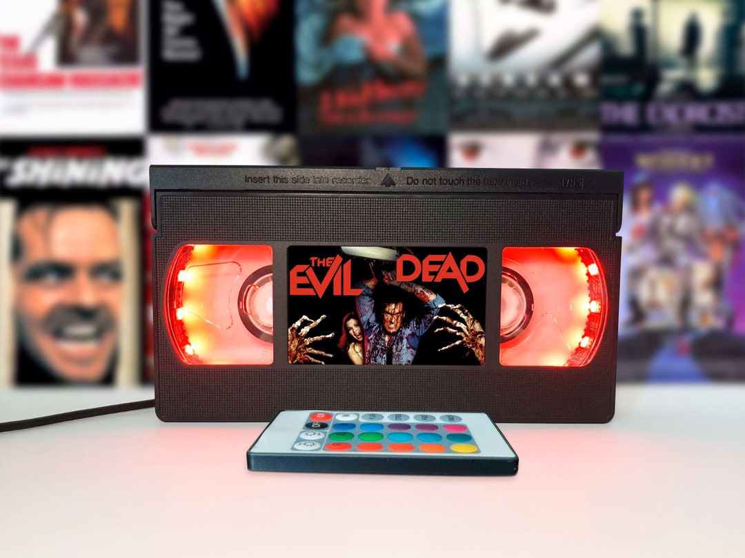 VHS Lamp, Retro VHS Tapes, Horror Movie, Movie Poster, Table Lamp ...