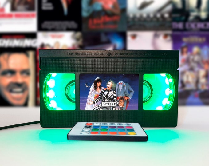 Custom Movie VHS Lamp Retro VHS Tapes Vhs Light 70s, 80s, 90s Christmas ...