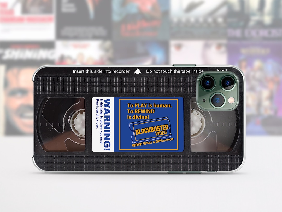 Blockbuster VHS Tape iPhone Case 15 14 13 12 11 Pro Max 8 Plus ...