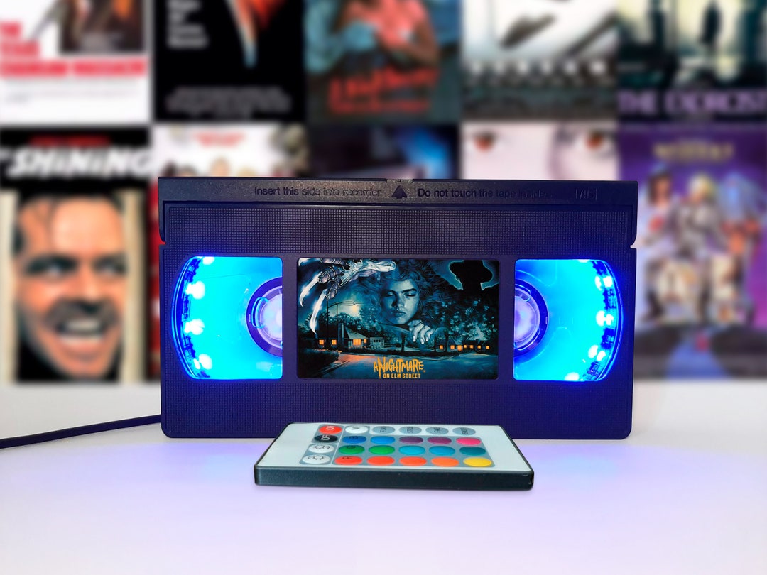 VHS Lamp, Retro VHS Tapes, Horror Movie, Movie Poster, Table Lamp ...
