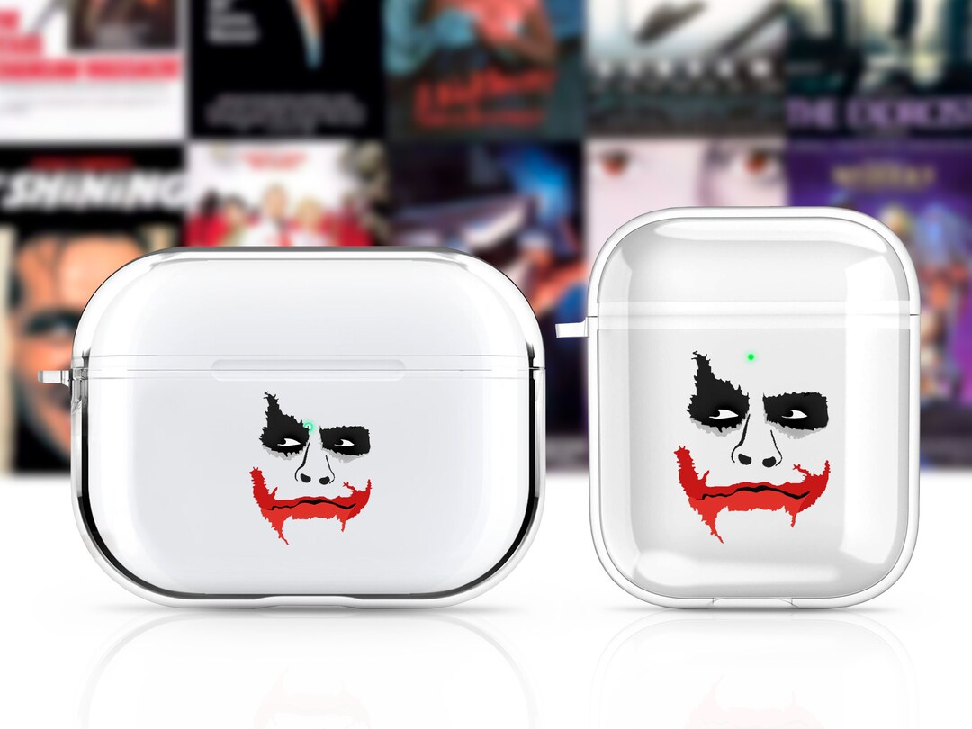 Horror Movie Print Airpods 1/2 Case Clear, Airpods Pro Case Clear ...