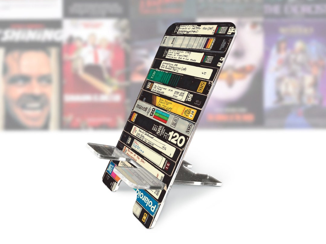 VHS Tapes iPhone Stand, Custom Phone Holder, Personalised Stand, Horror ...