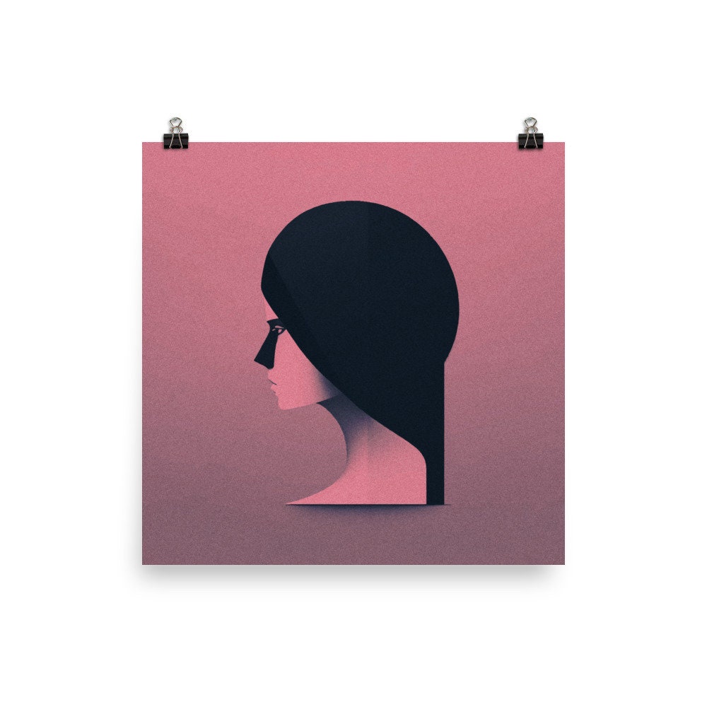 Simple Minimalist Art Portrait Art Simple Wall Art Poster - Etsy