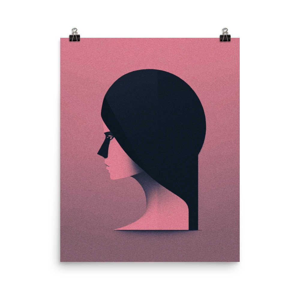 Simple Minimalist Art Portrait Art Simple Wall Art Poster - Etsy