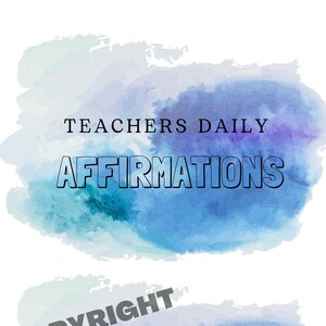 Affirmation Cards for Teachers - Etsy
