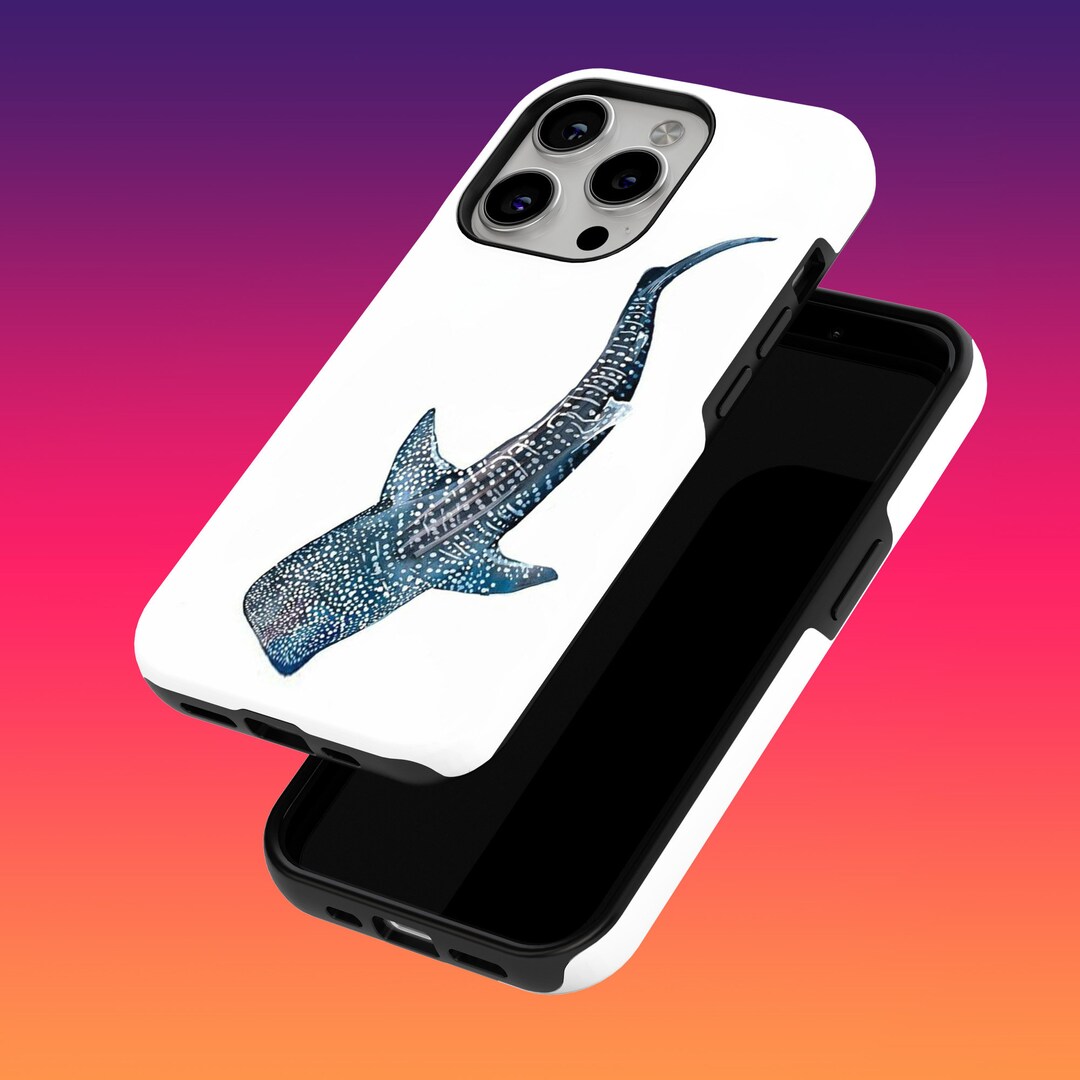 Rugged Whale Shark Phone Case Marine Life Phone Cover for iPhone 16, 15 ...