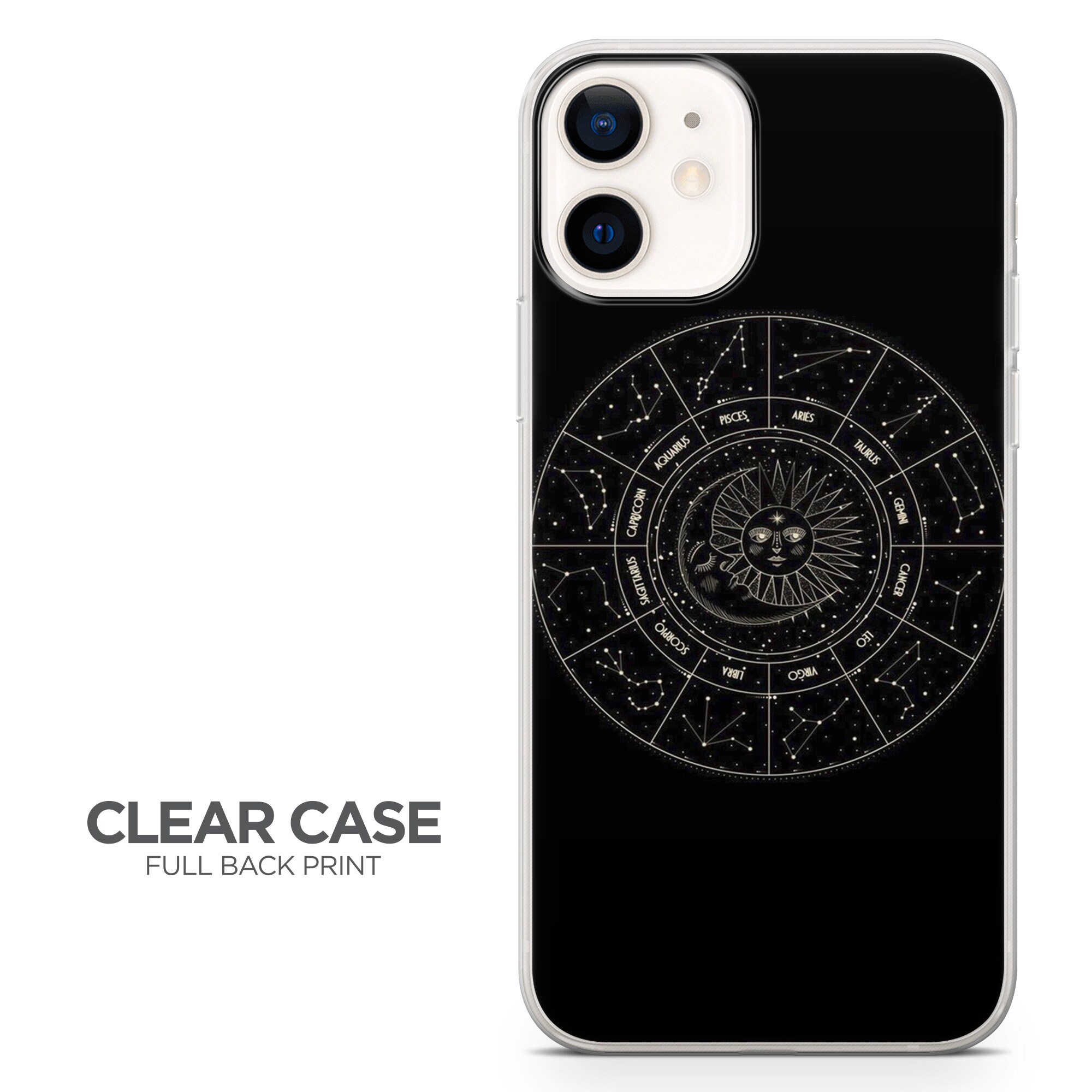 Moon Art Phone Case Moon Cycle iPhone Cover for iPhone 17, 16, 15 Pro ...