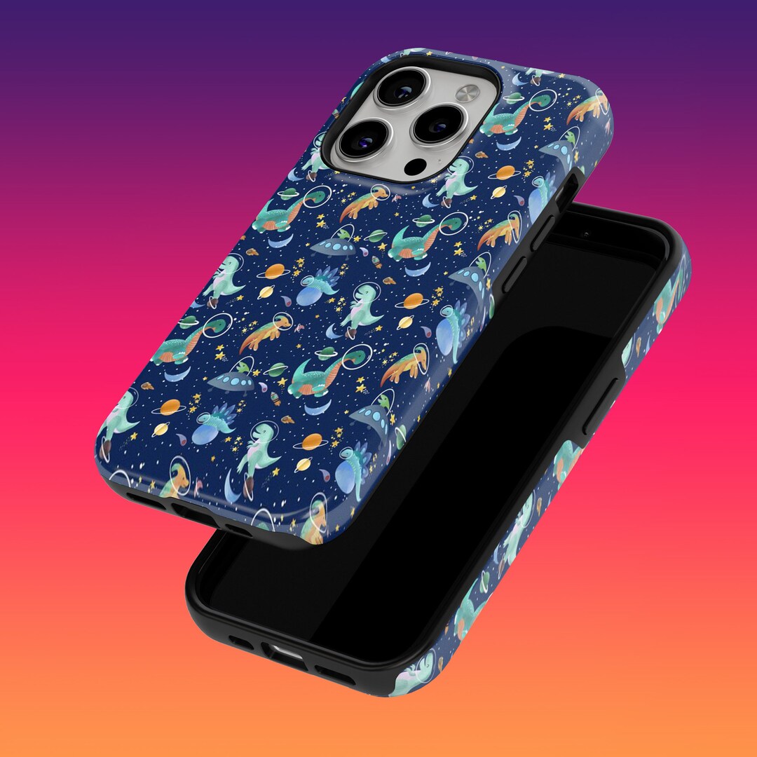 Tough Dino Art Phone Case Dino Decor Phone Cover for iPhone 16, 15, 14 ...