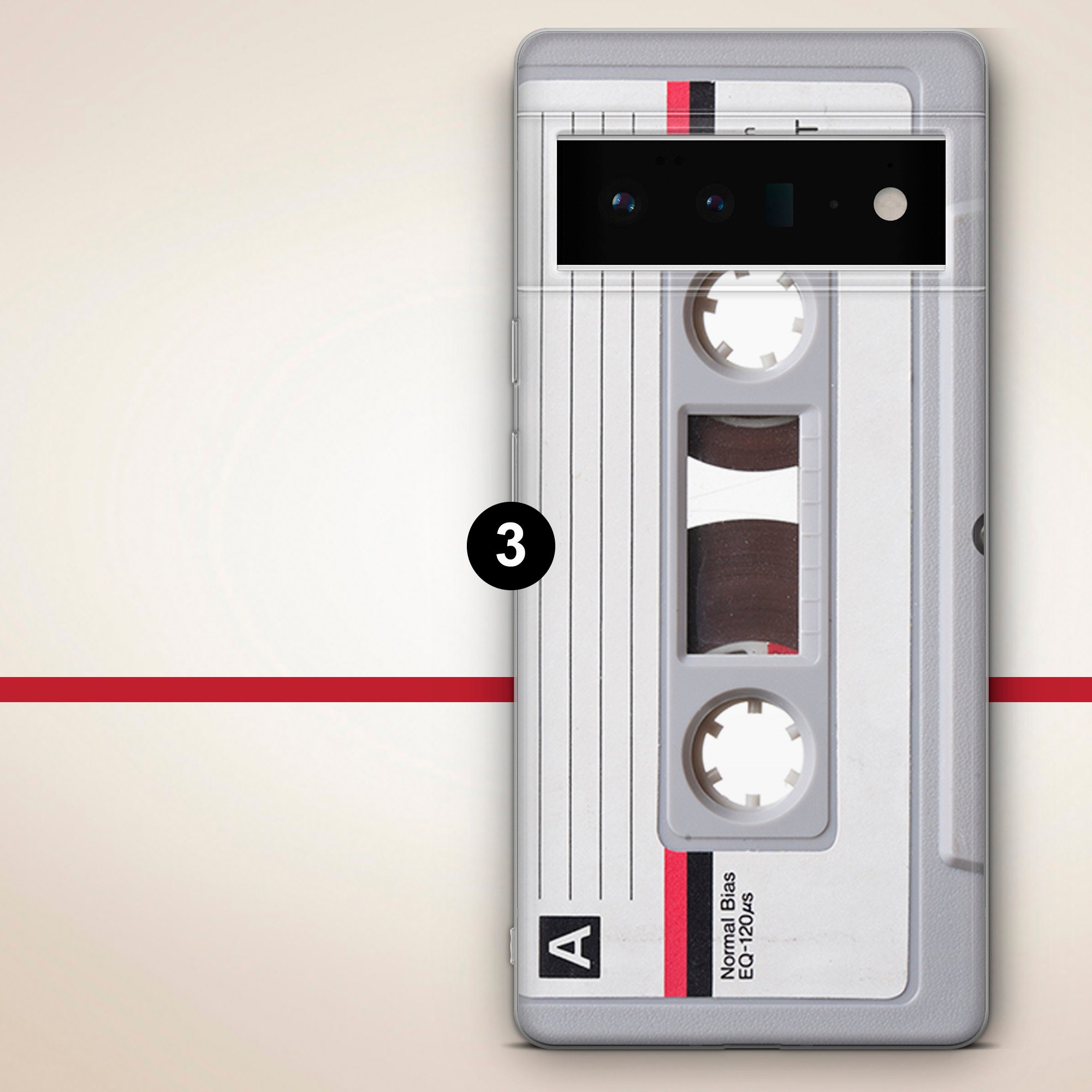 Cassette Tape Phone Case Nostalgic Phone Cover for Google Pixel 10, 9 ...