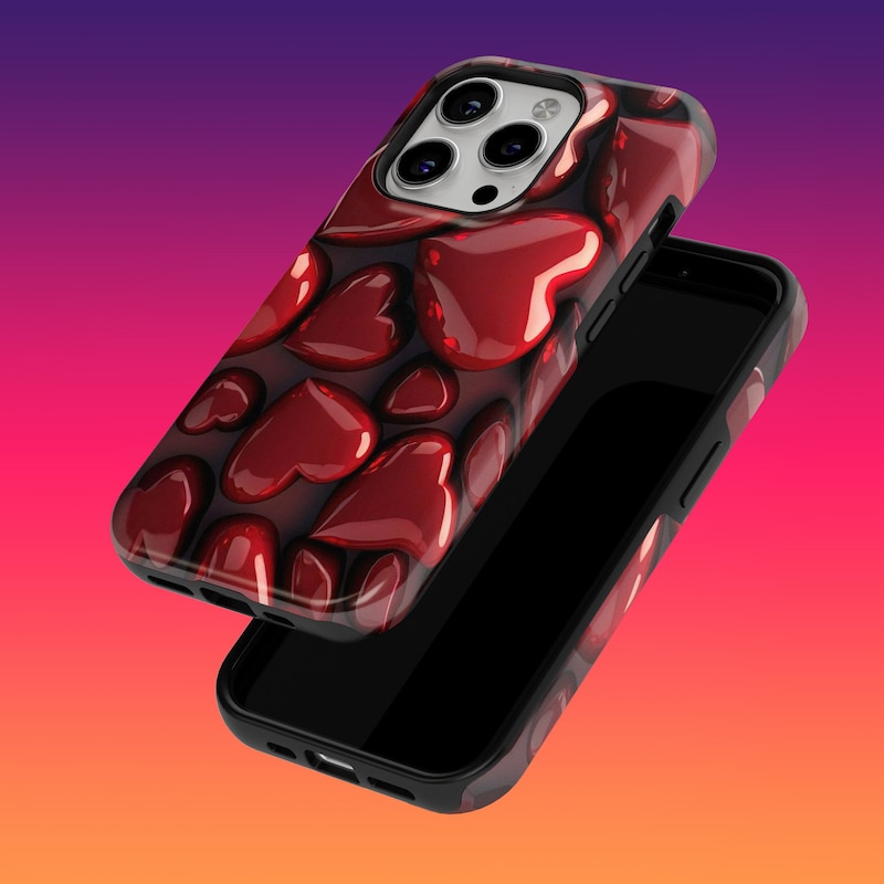 3d Heart iPhone Case - Etsy