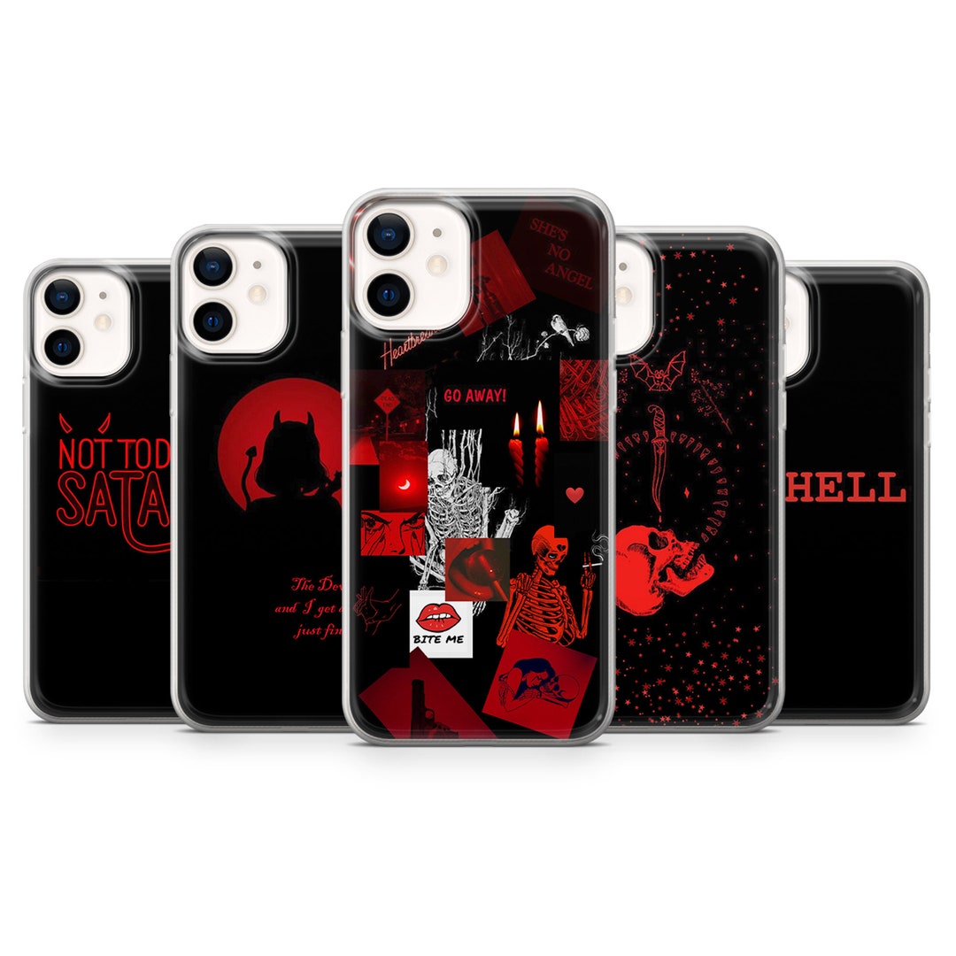Red Vampire Phone Case Darkness Phone Cover for iPhone 17, 16, 15, 14 ...