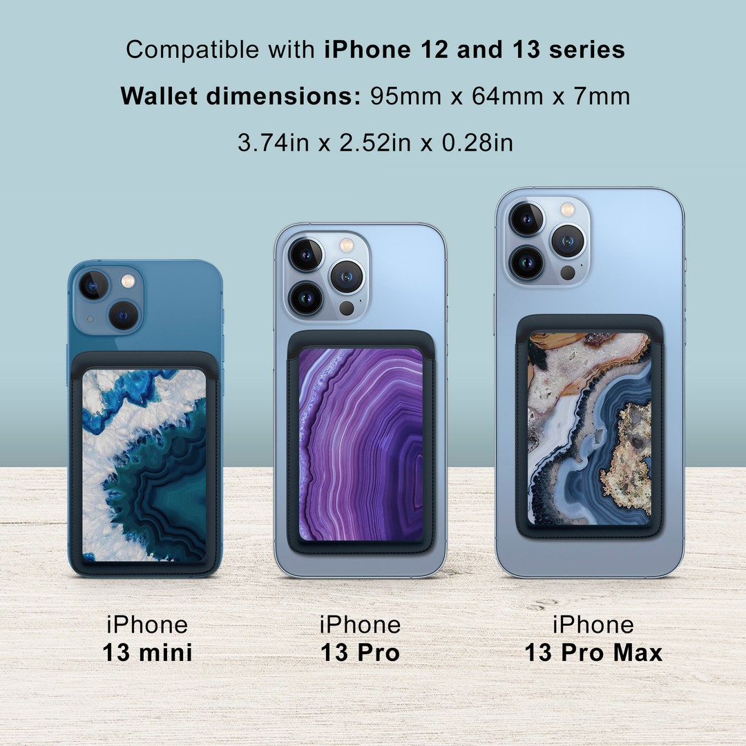 Agate Magsafe Wallet Geode Magnetic Wallet Marble Magsafe Card - Etsy