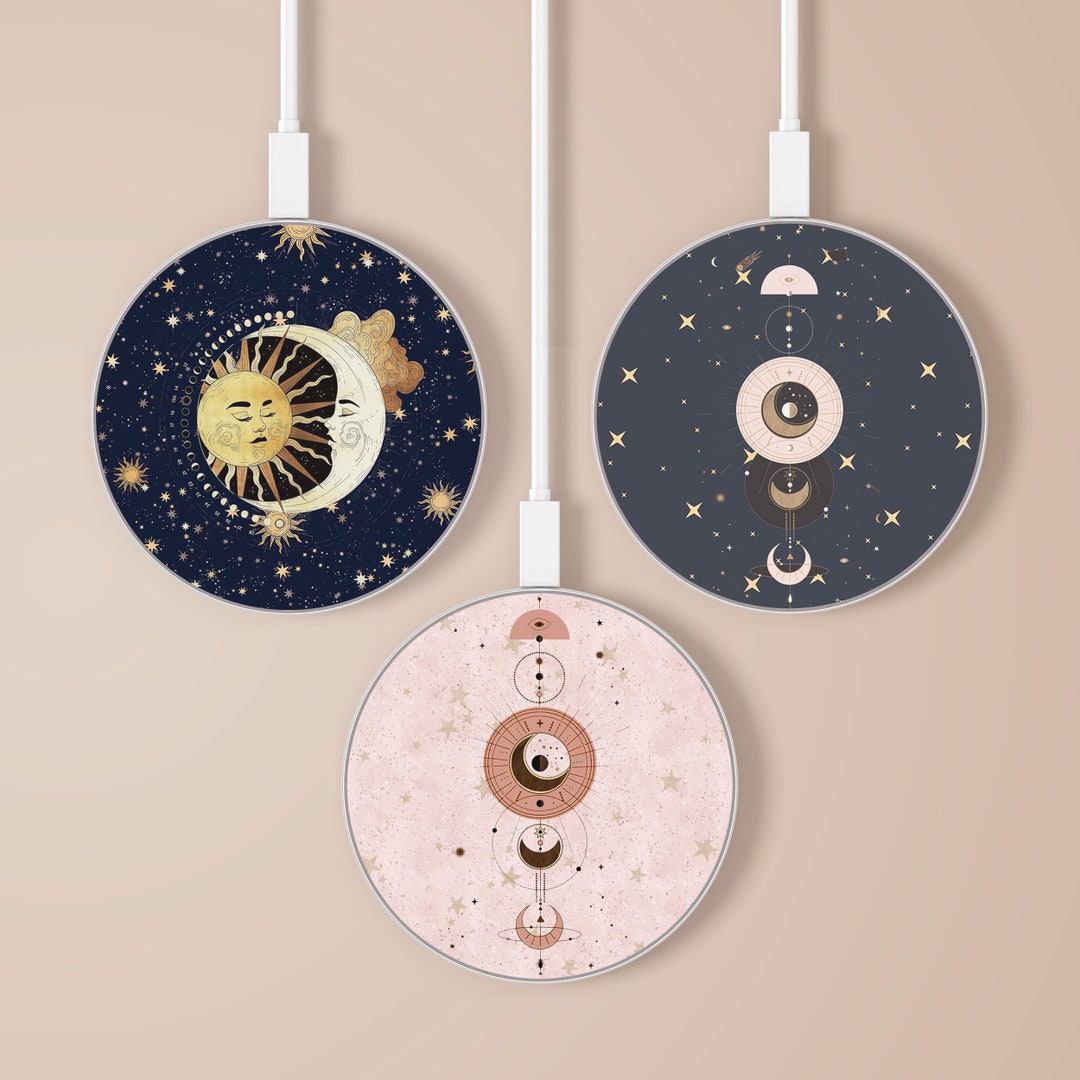 Magic Moon Wireless Charger Wicca Moon Charging Station for iPhone 15 ...