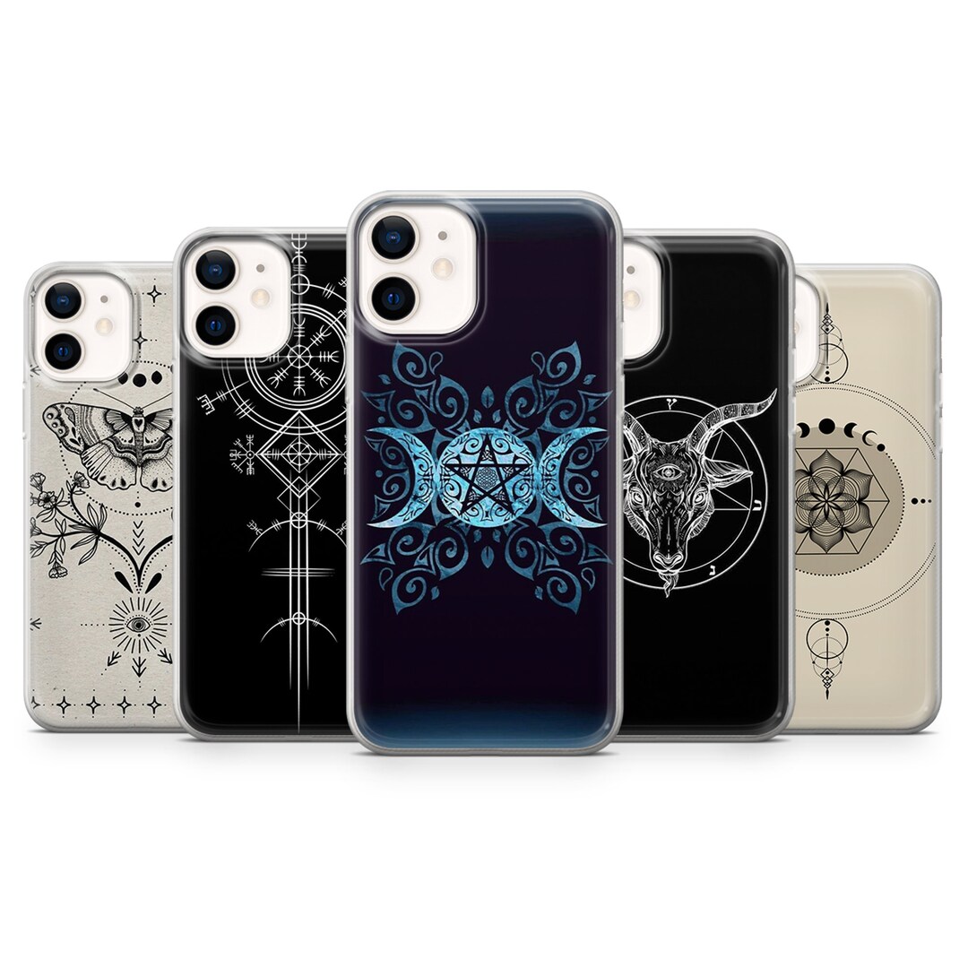 Wiccan Pentagram iPhone Case Tarot Phone Cover for iPhone 17, 16 Pro ...