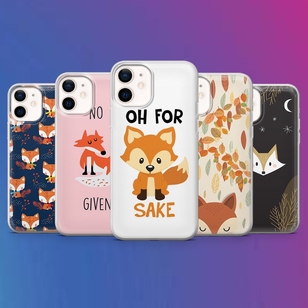 Cute Fox Phone Case Fox Lover Phone Cover for iPhone 17, 16, 15, 14 Pro ...