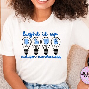 Light It up Blue Autism Awareness PNG Design (digital Download) - Etsy