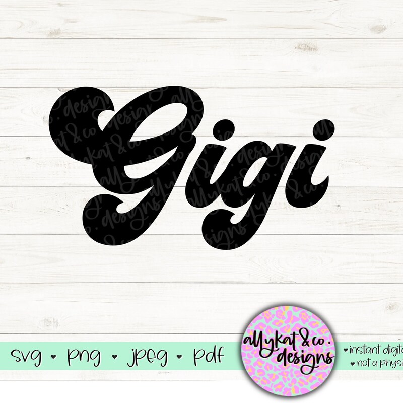 Gigi Svg - Etsy