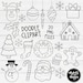 Christmas Doodle Clipart: Hand Drawn Holiday PNG Files (commercial Use ...