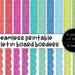 Chenille Bulletin Board Borders: Classroom Decor Printable (PDF) - Etsy