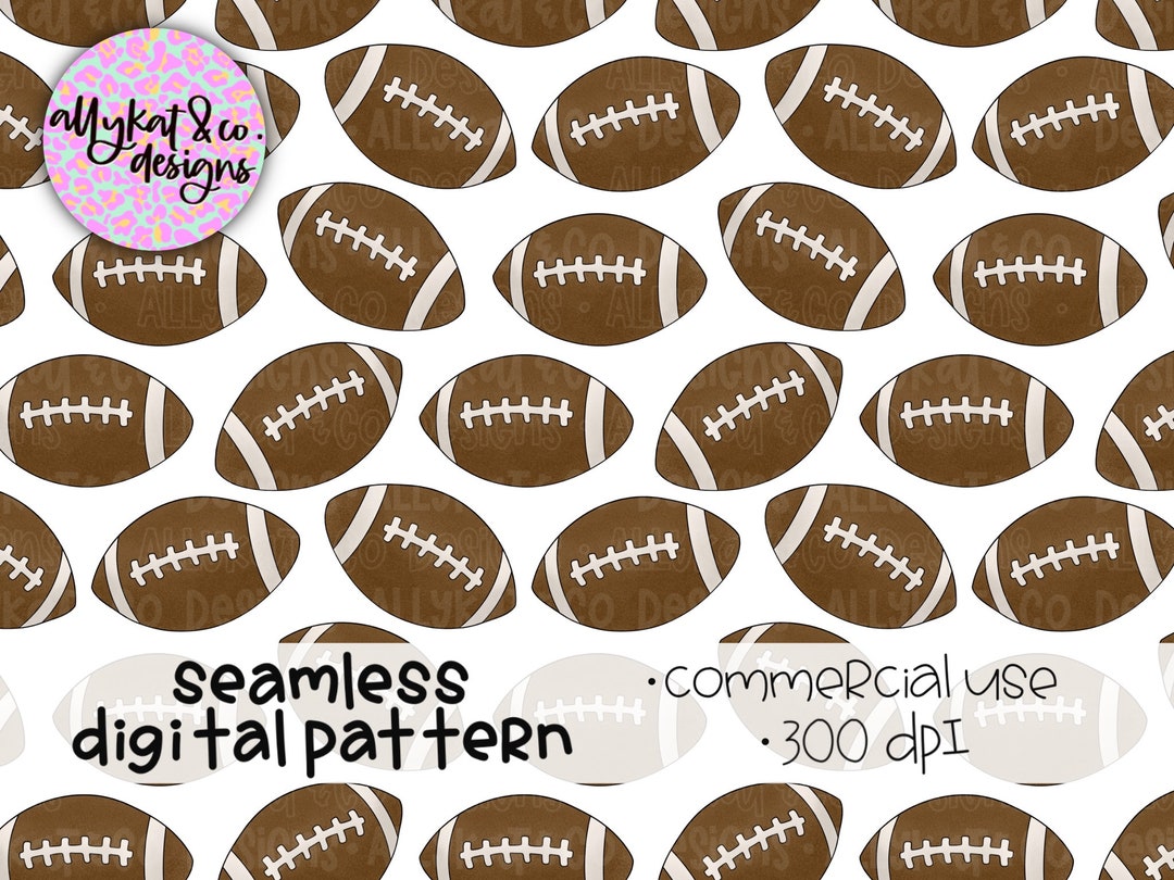 Football Seamless Pattern for Commercial Use, Football Seamless Repeat ...
