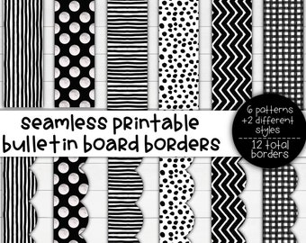 PRINTABLE Beach Bulletin Board Borders | Printable Classroom Borders ...