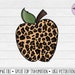 Leopard Apple PNG: Back to School Sublimation Design (digital Download ...