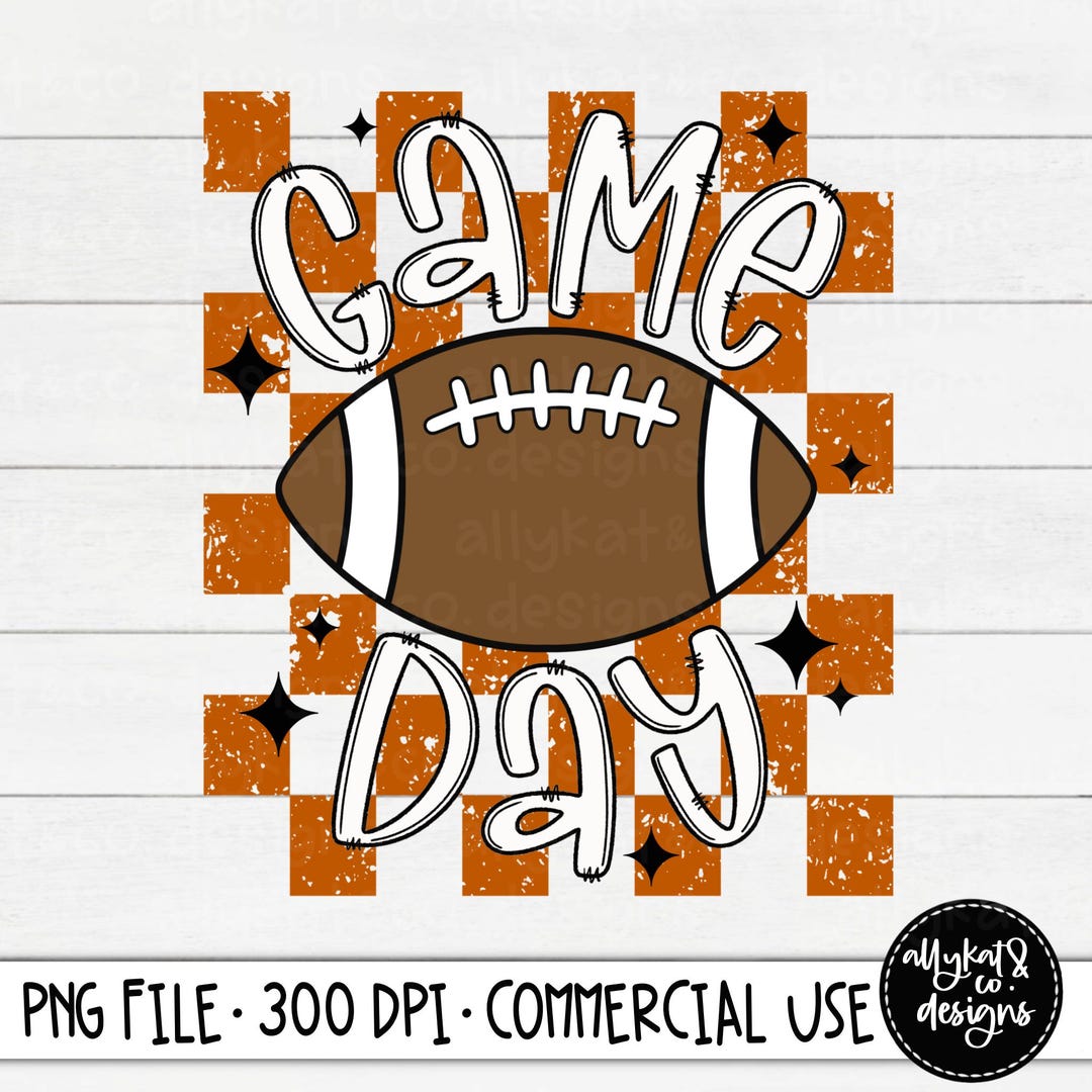 Burnt Orange Game Day PNG, Game Day Shirt, Game Day Football Png ...