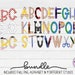 Back to School Doodle Alphabet: Sublimation PNG Bundle - Etsy