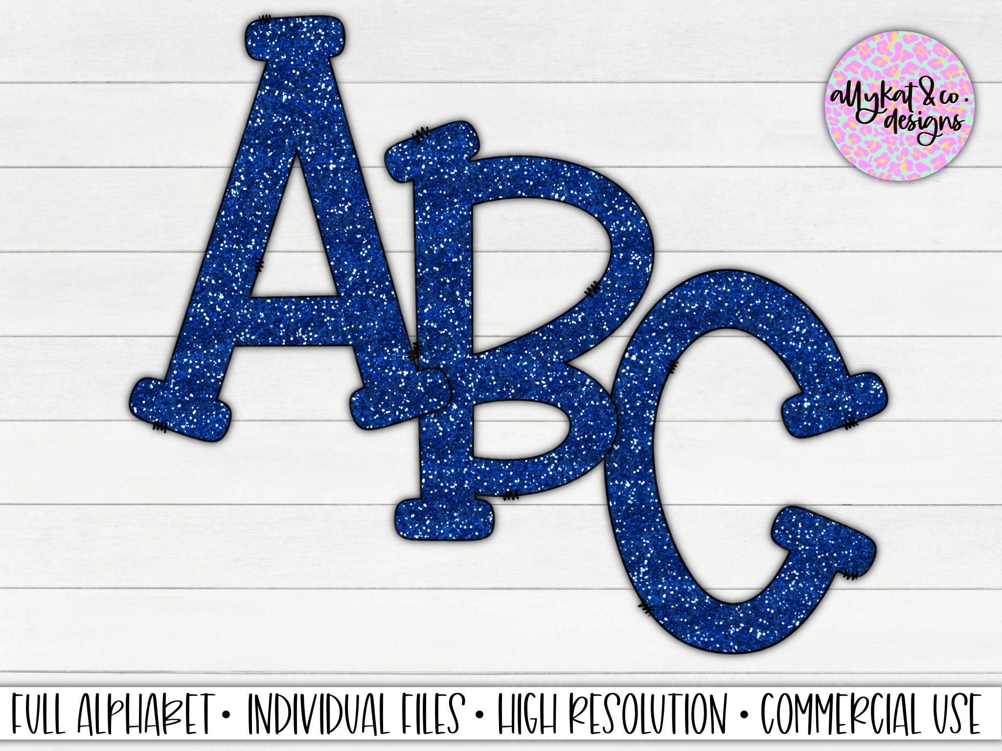 The Letter A In Blue Sparkles