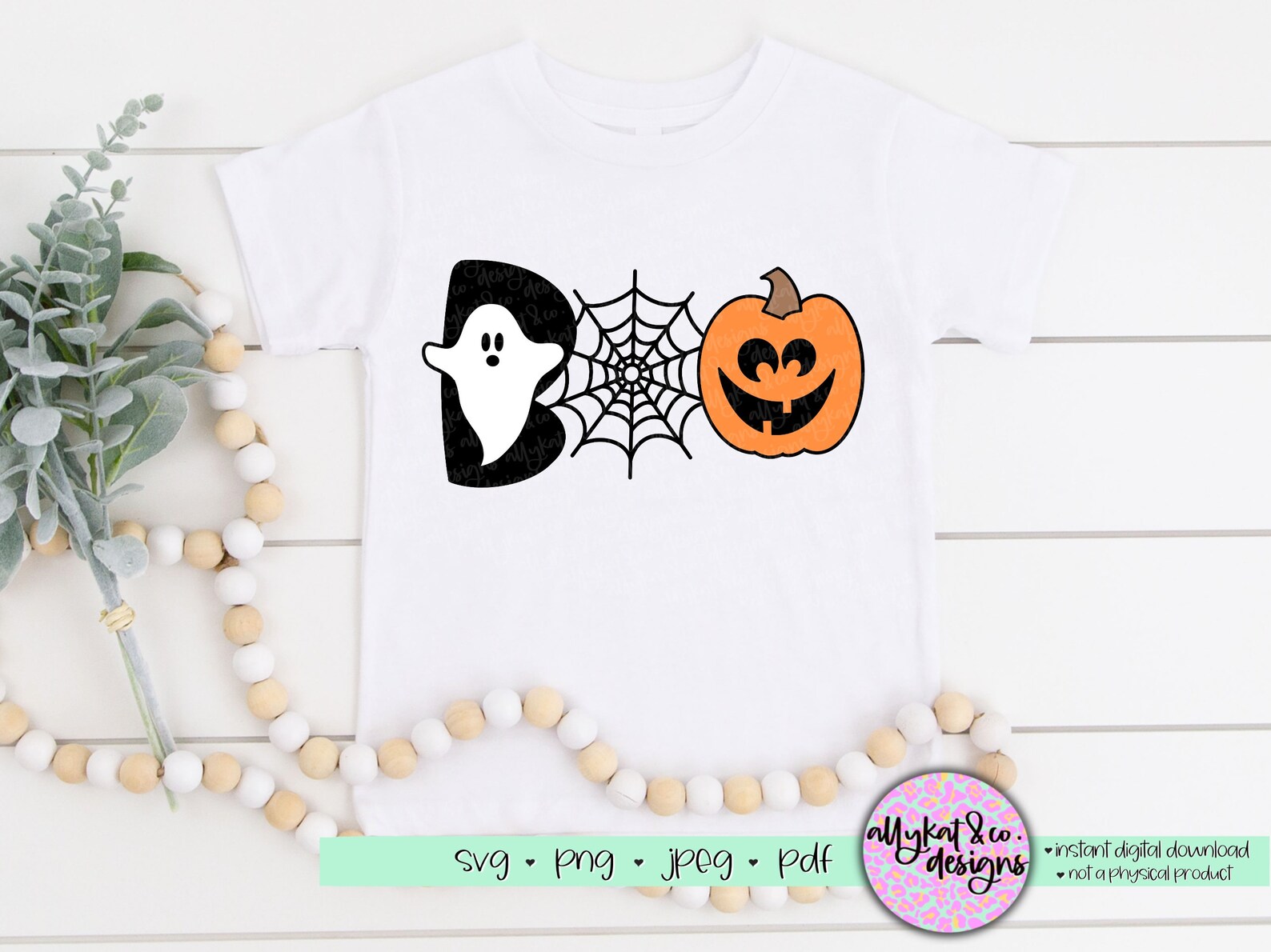 Boo Ghost SVG Halloween Design File Spooky Season Svg - Etsy