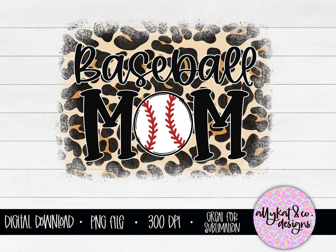 Leopard Baseball Mom PNG: Sublimation Design (digital Download) - Etsy