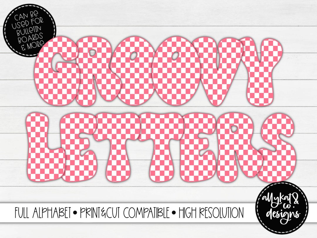 Groovy Bulletin Board Letters: Retro PNG Alphabet (digital Download) - Etsy