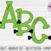 Frankenstein Alphabet: Halloween Doodle Letters - Sublimation PNG ...