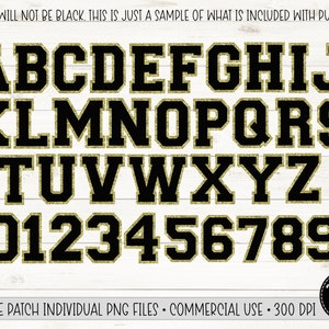 Faux Lime Green Chenille Patch PNG Files, Varsity Letters and Numbers ...