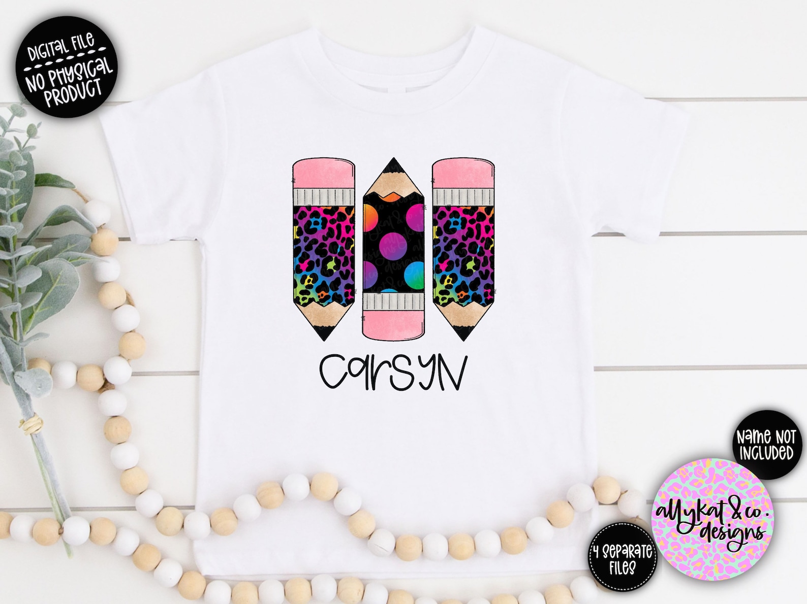 Pencils PNG Back to School Sublimation Design Rainbow - Etsy