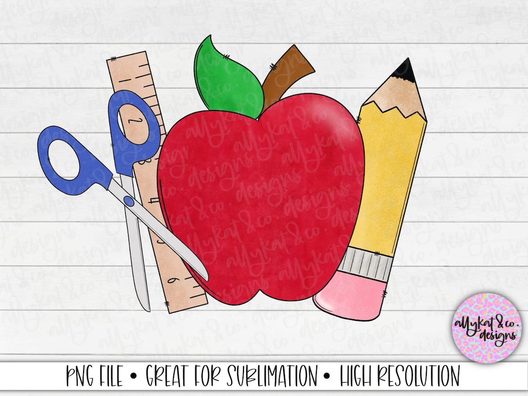 Back to School Clipart: Teacher Design PNG (digital Download) - Etsy