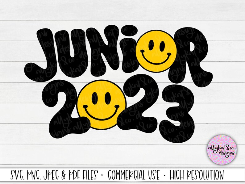 Junior Shirt SVG Retro Junior Svg Junior Smiley Face Svg - Etsy