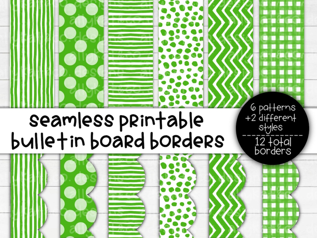 Printable Bulletin Board Borders | Printable Classroom Borders ...