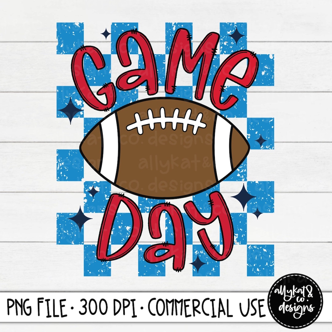 Red and Blue Game Day PNG, Game Day Shirt, Game Day Football Png ...